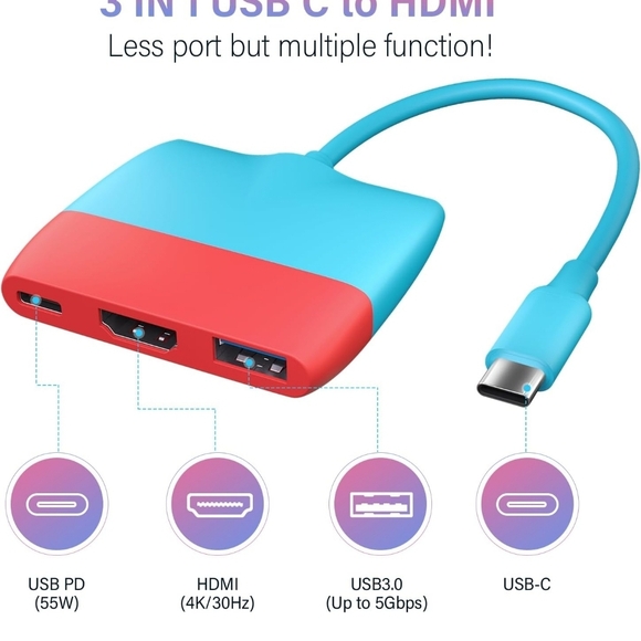 battony | Computers, Laptops & Parts | Usbc To Hdmi Adapter 4k Hdmi ...